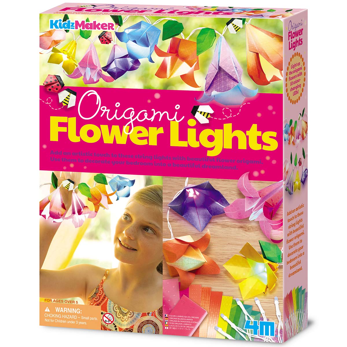 4M KidzMaker - Origami Flower Lights - Lancashire Toys - Educational ...