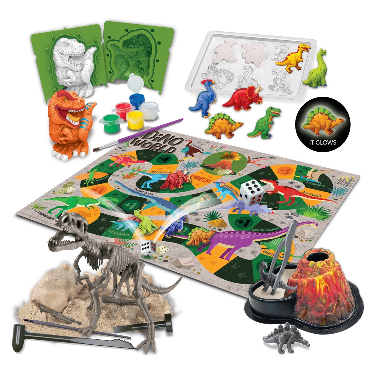 4M Steam Powered Kids - Dinosaur World - Lancashire Toys - Educational ...