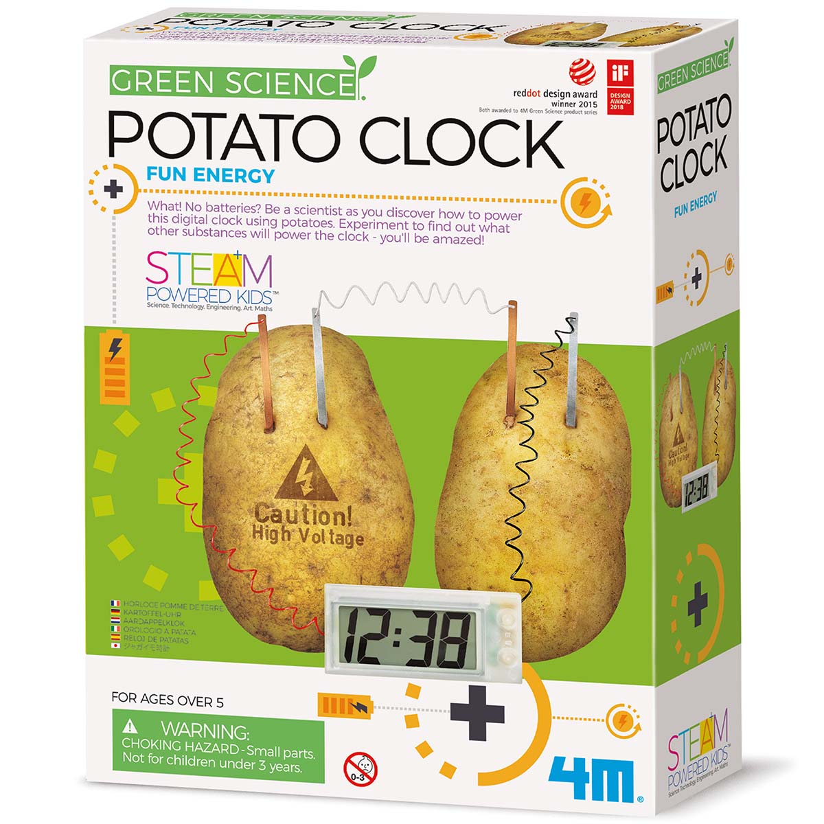 4M Green Science - Potato Clock - Lancashire Toys - Educational Toys ...